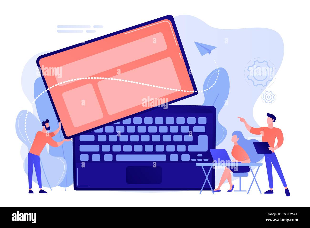 Detachable device technology concept vector illustration Stock Vector ...