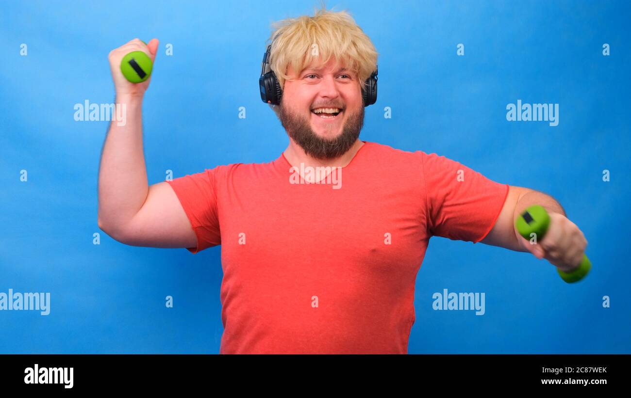 Freaky fat man in wig hi-res stock photography and images - Alamy