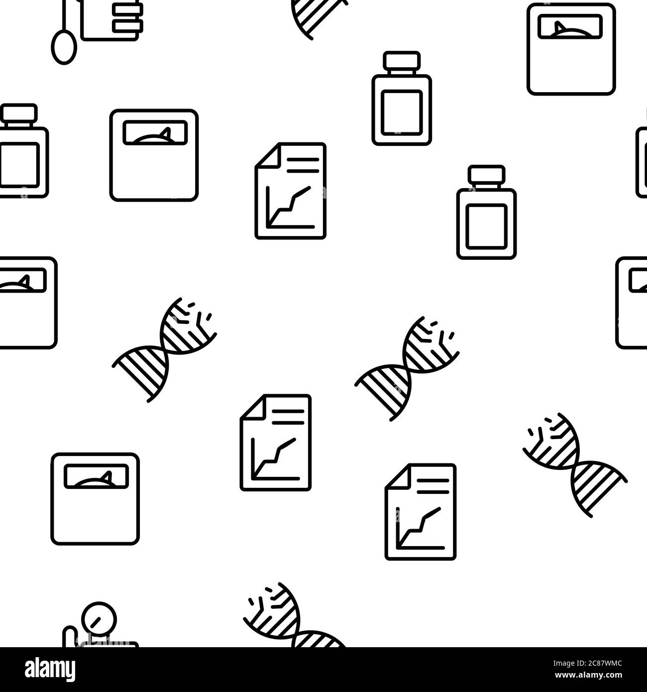Diabetes Sugar Disease Vector Seamless Pattern Stock Vector Image & Art ...