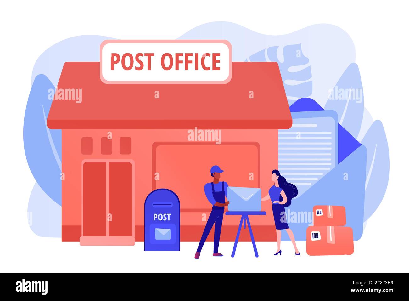 Post office concept vector illustration Stock Vector Image & Art - Alamy
