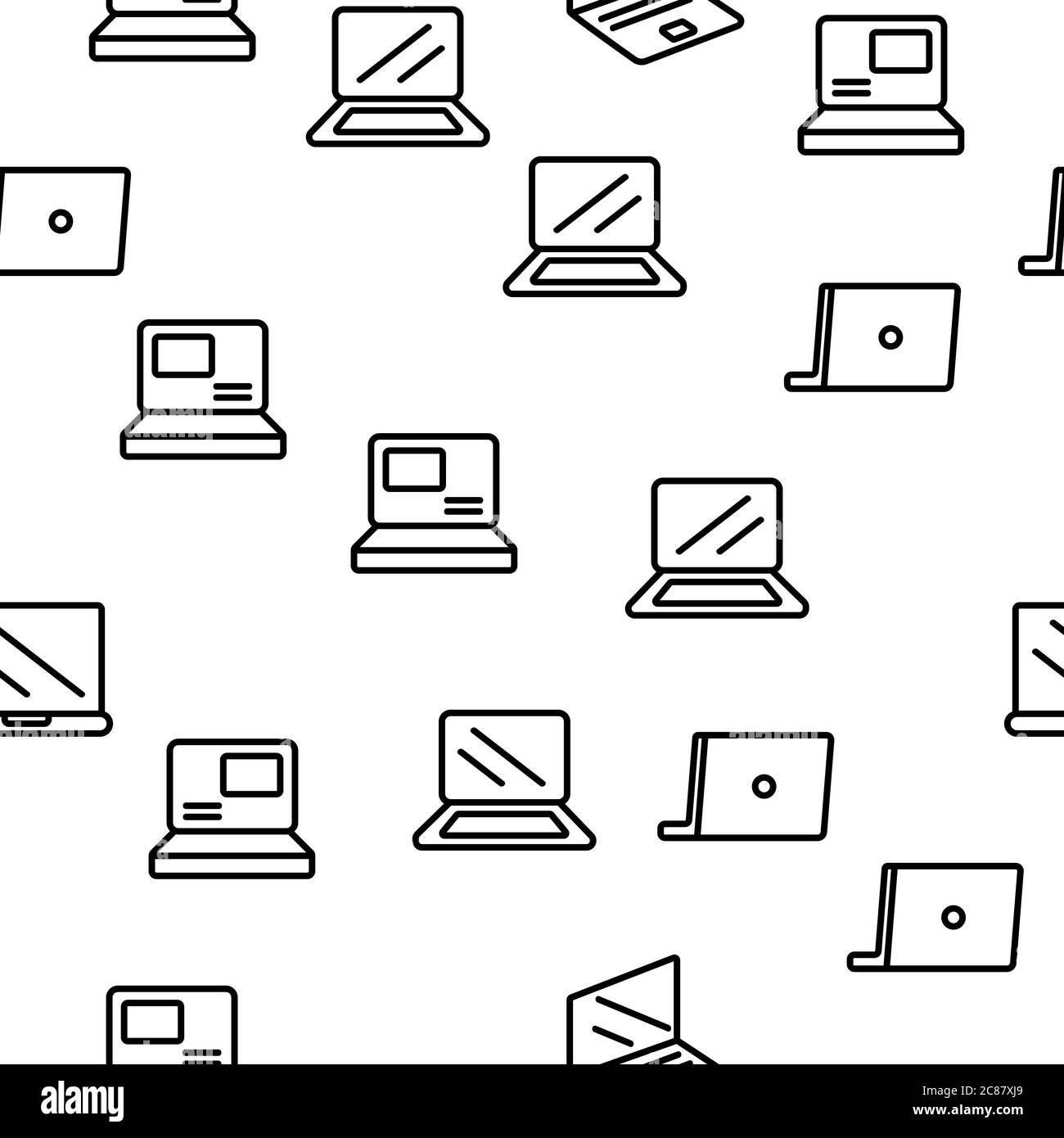 Computer Equipment Vector Seamless Pattern Stock Vector Image & Art - Alamy