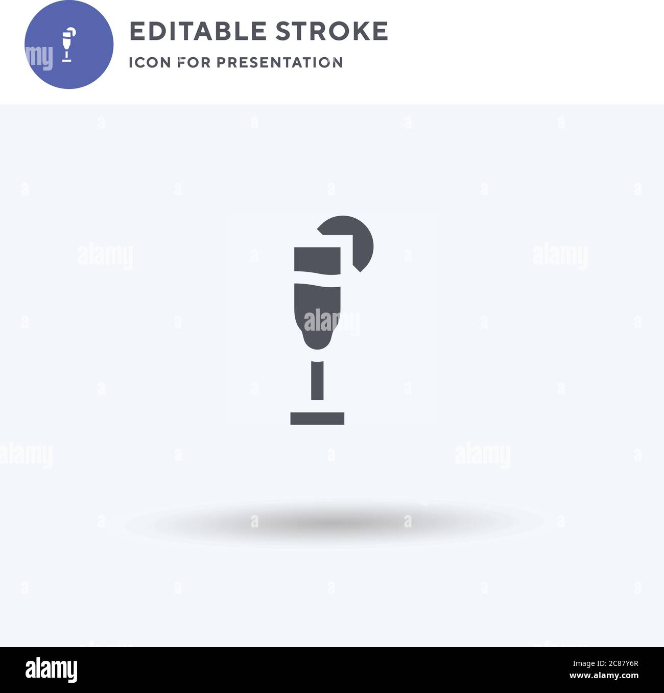 Sorbet icon vector, filled flat sign, solid pictogram isolated on white ...