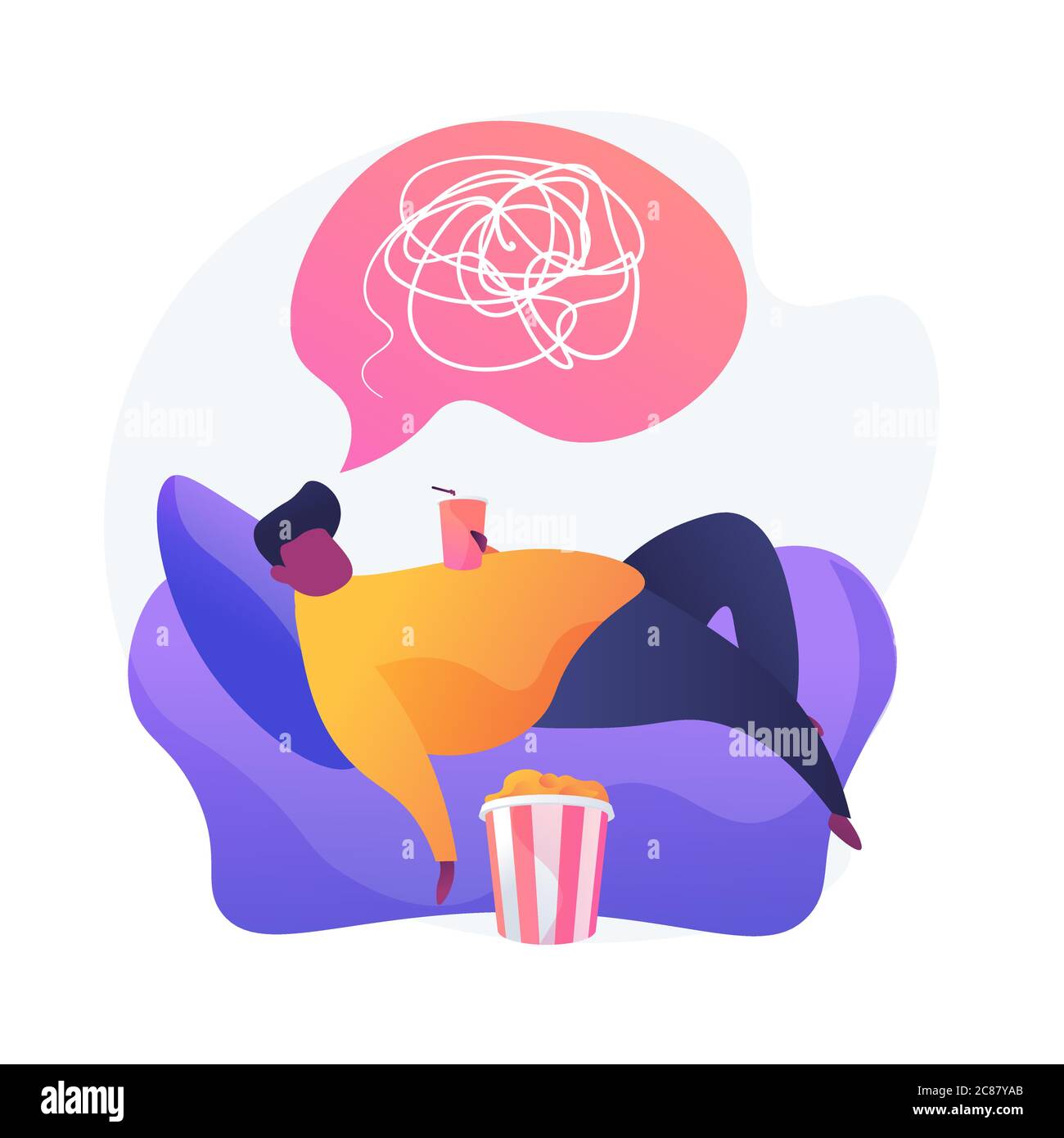 Physical inactivity vector concept metaphor Stock Vector Image & Art ...