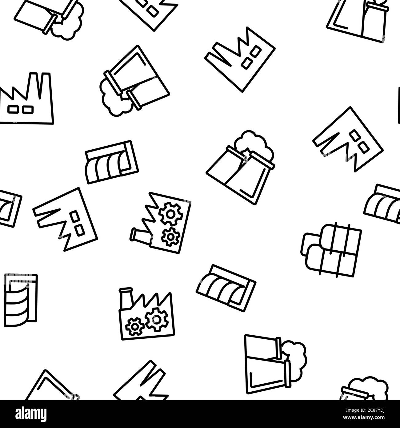 Factory Industrial Vector Seamless Pattern Stock Vector Image & Art - Alamy