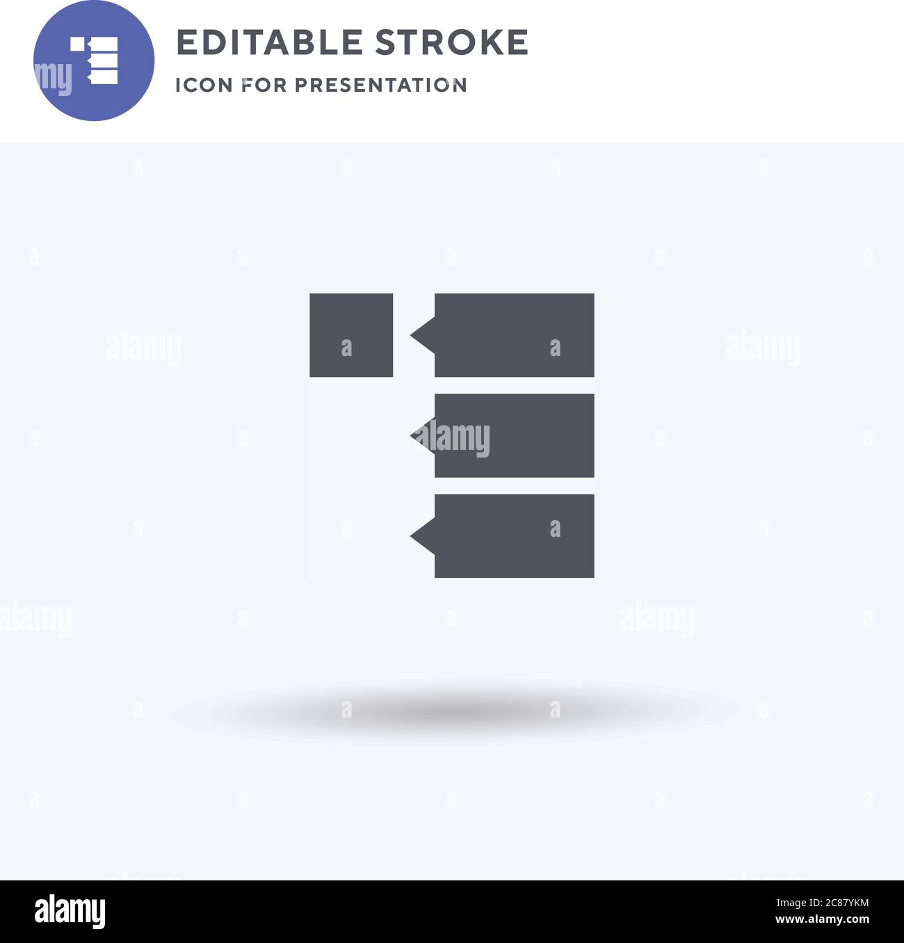 Comments icon vector, filled flat sign, solid pictogram isolated on ...
