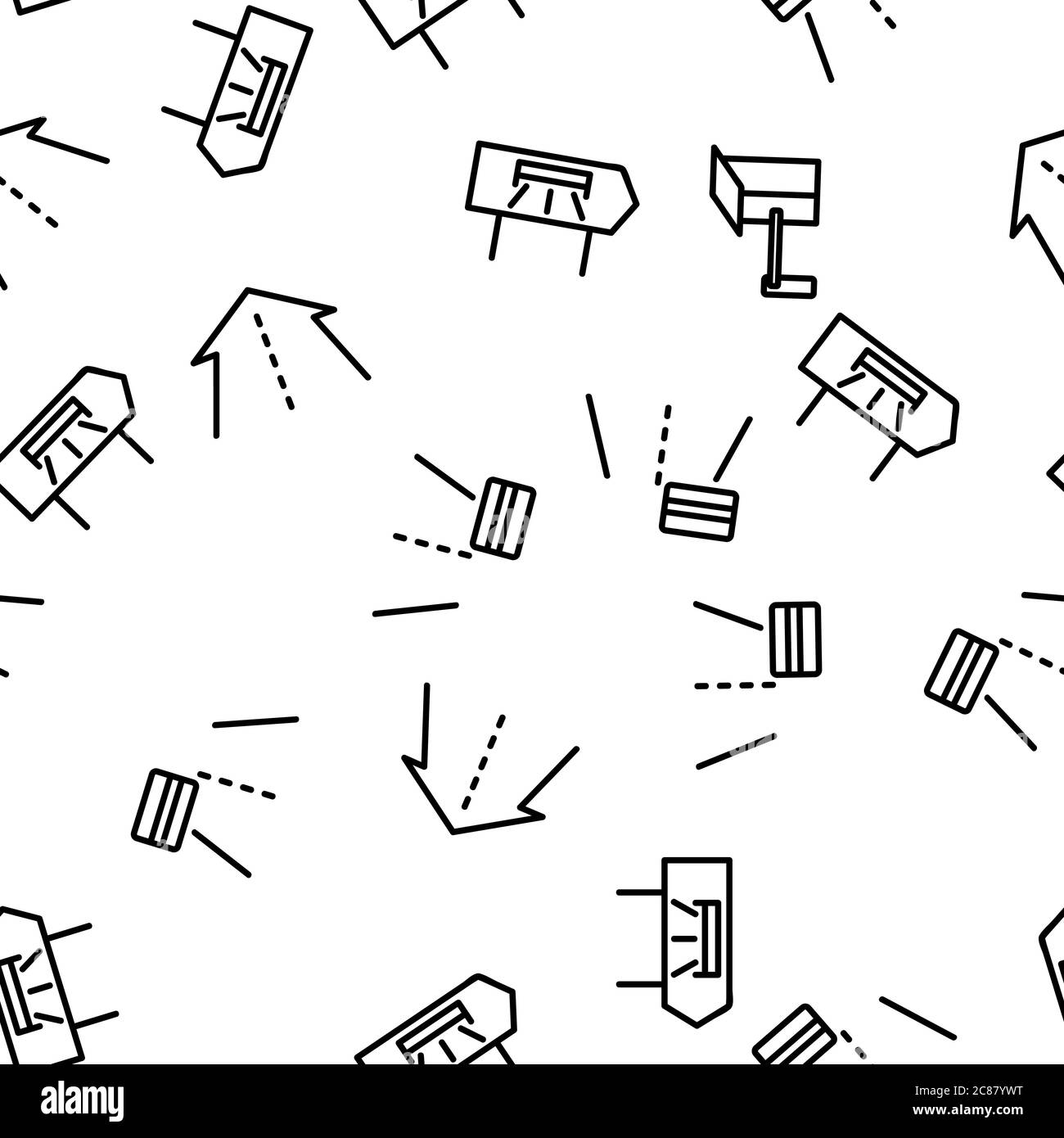 Toll Road Highway Vector Seamless Pattern Stock Vector Image & Art - Alamy