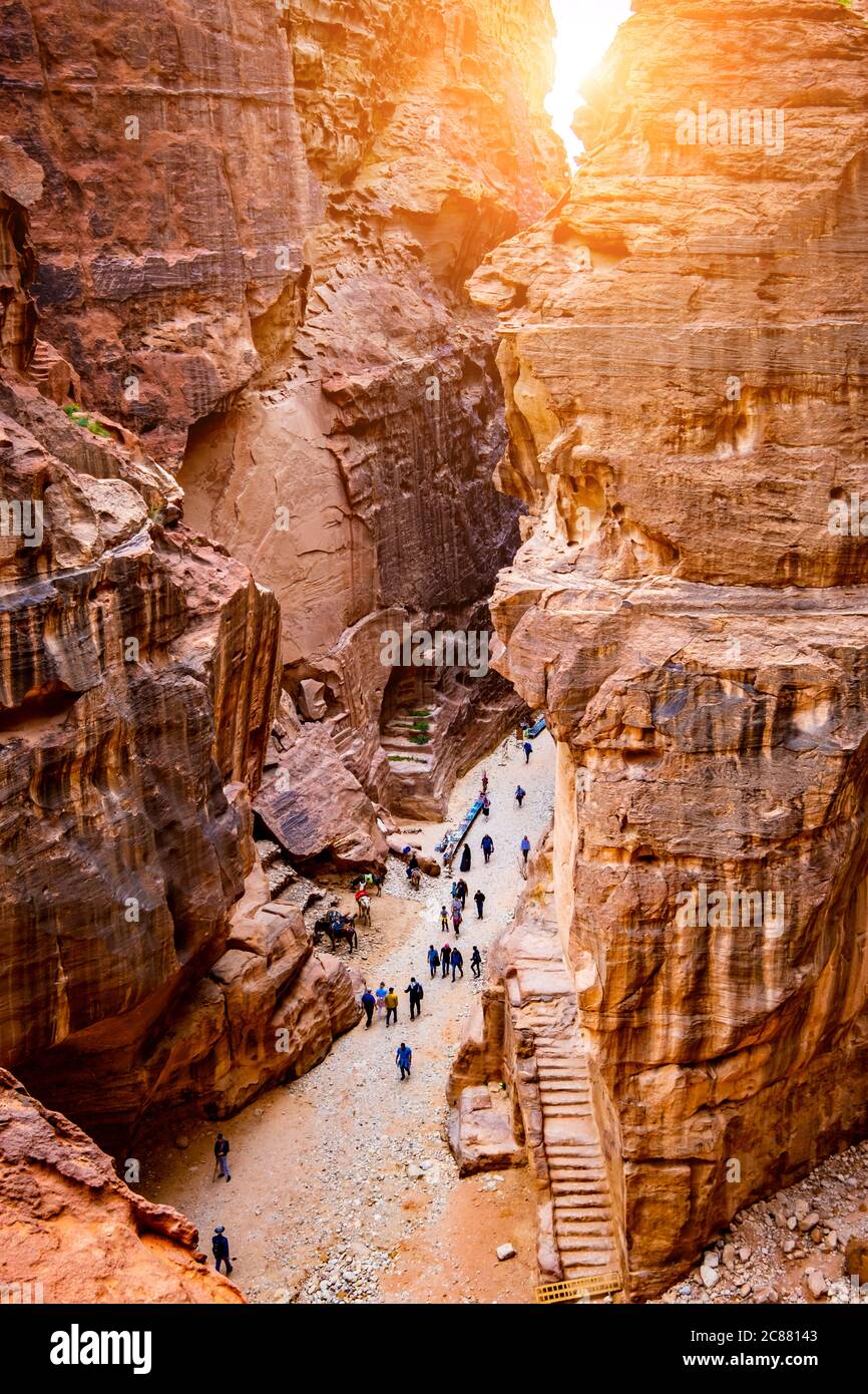 Narrow passage full tourist hi-res stock photography and images - Alamy