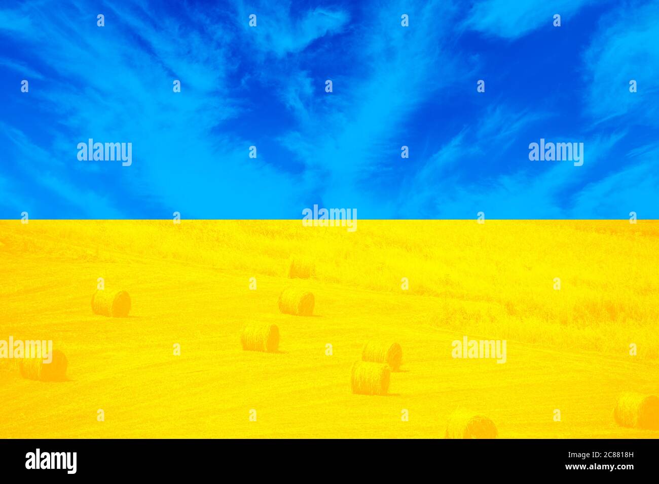 Ukrainian flag color abstract light hi-res stock photography and images ...