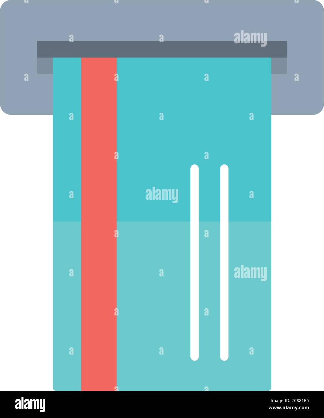 Insert Credit Card Icon in ATM icon, Shopping sign over white ...