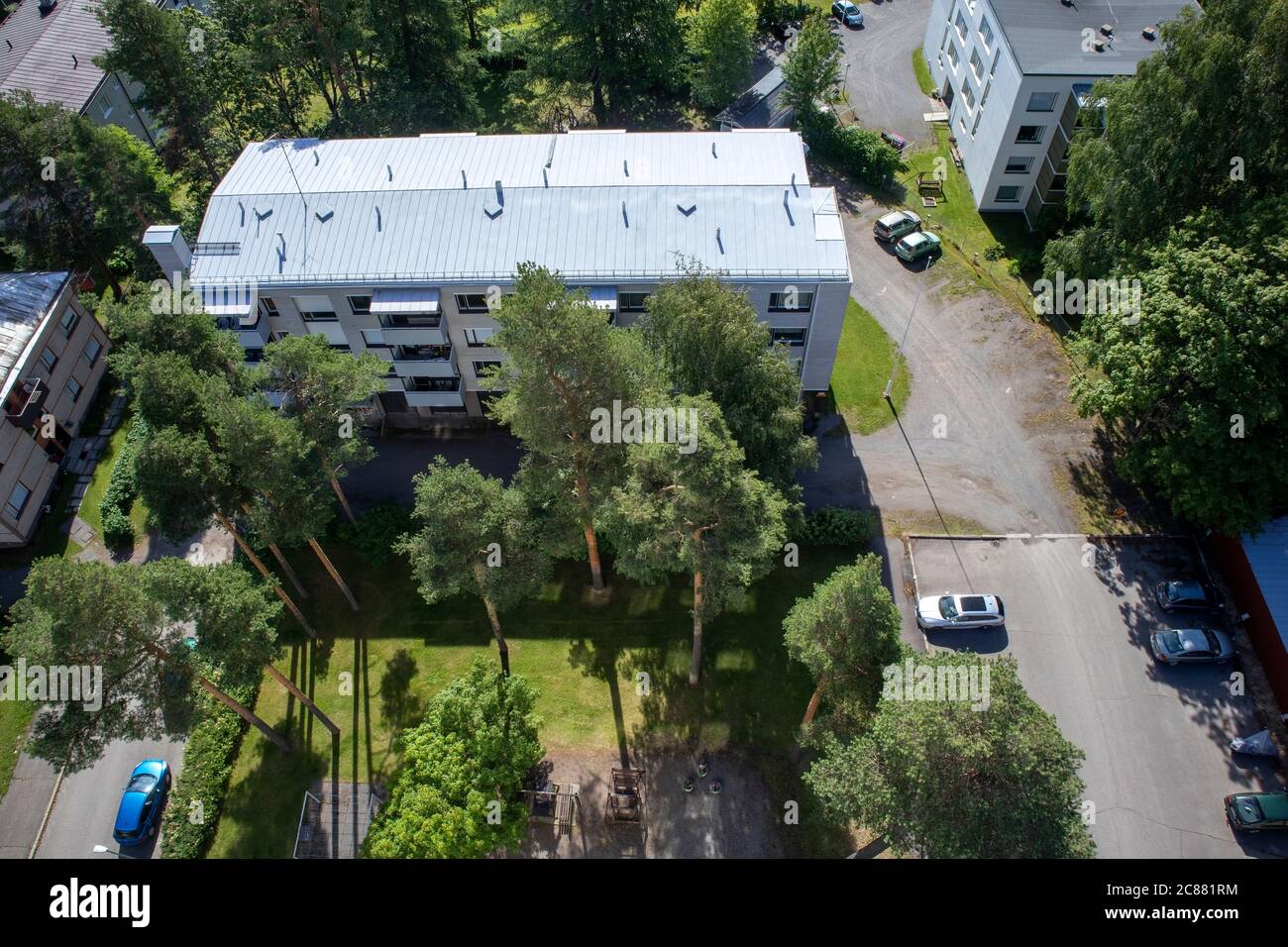 High view scenery of Varkaus, Finland Stock Photo - Alamy