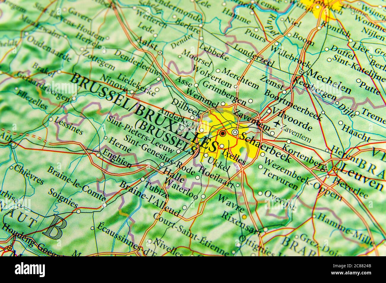 Bruxelles belgium europe map hi-res stock photography and images - Alamy