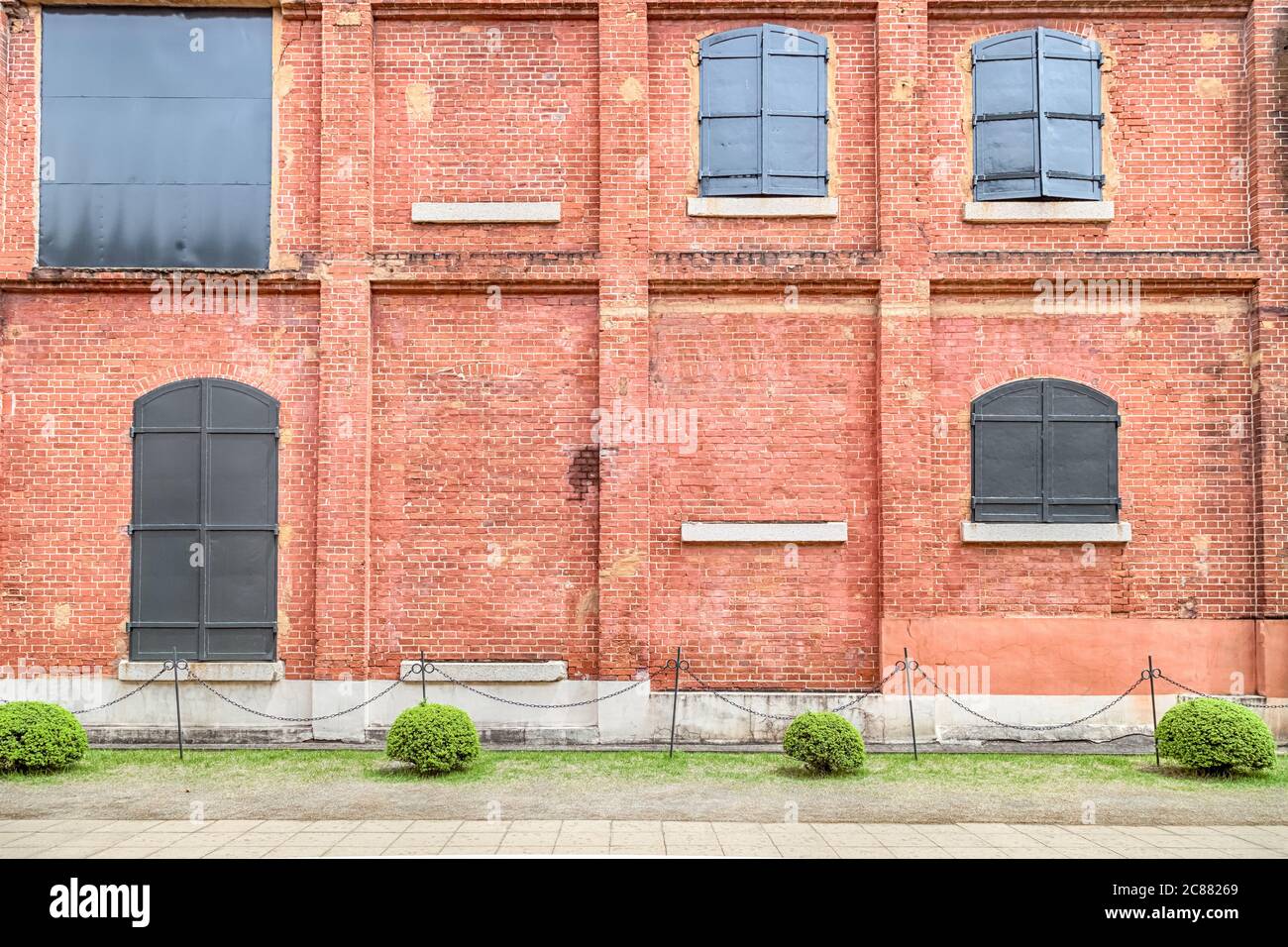 brick wall of architecture for background, Noritake in Japan Stock ...