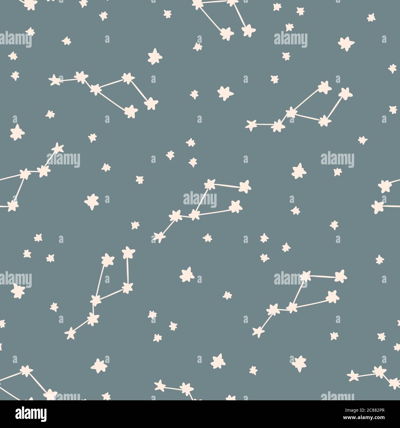 Seamless background sky stars gender neutral baby pattern. Simple ...