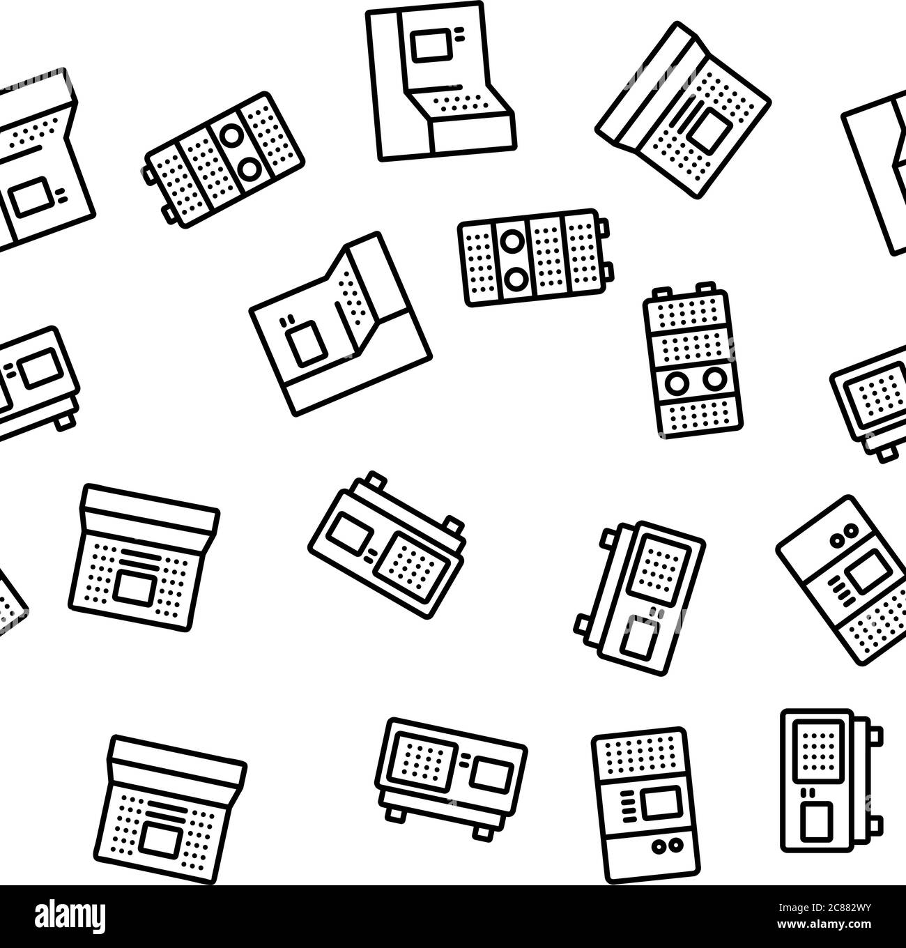 Computer Equipment Vector Seamless Pattern Stock Vector Image & Art - Alamy