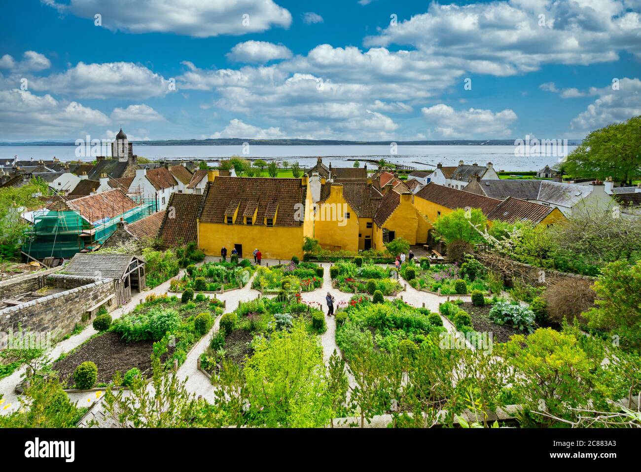 Rear view of Culross Palace in NTS town The Royal Burgh of Culross in ...