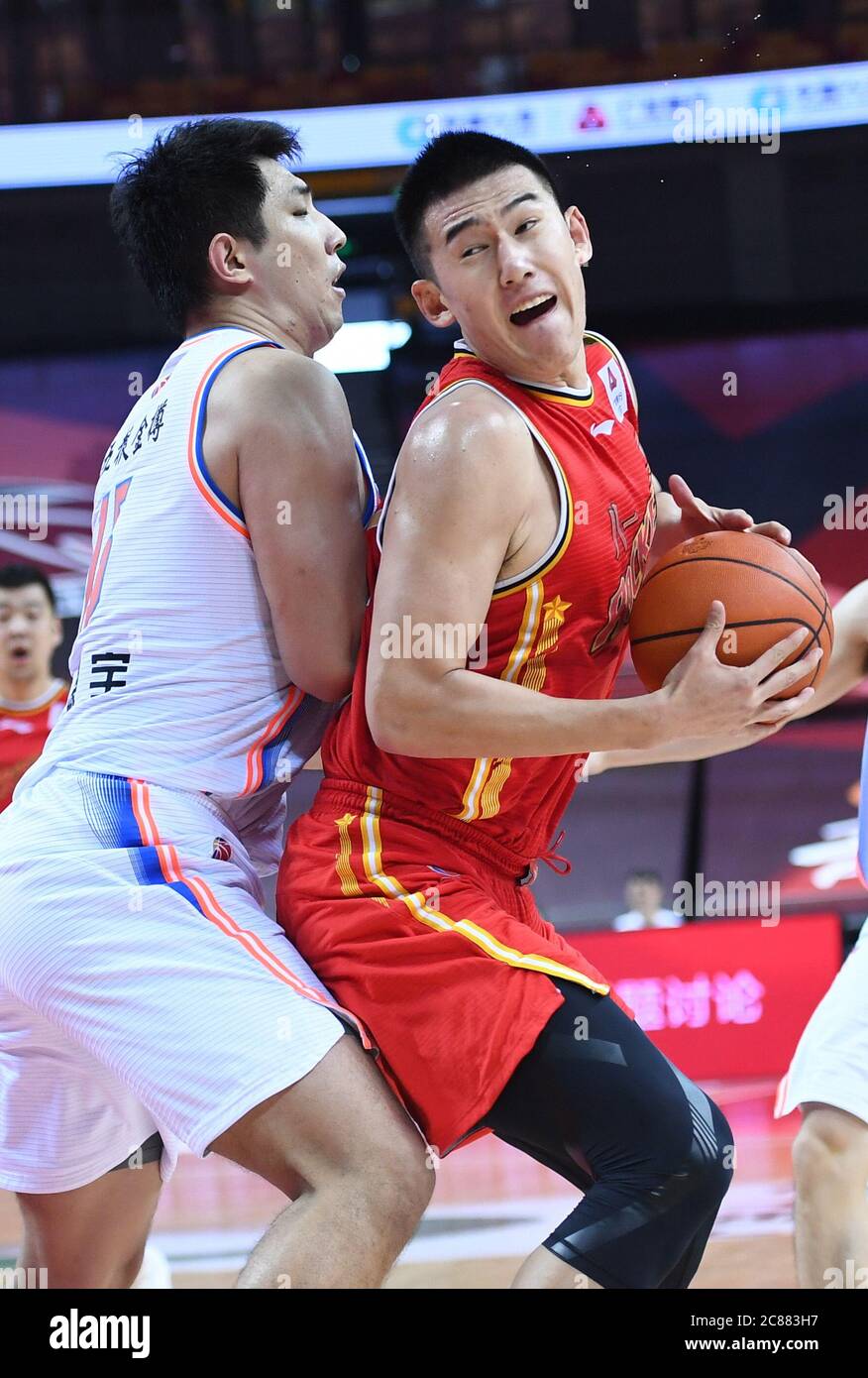 Qingdao, China's Shandong Province. 22nd July, 2020. Fu Hao (R) of Bayi ...