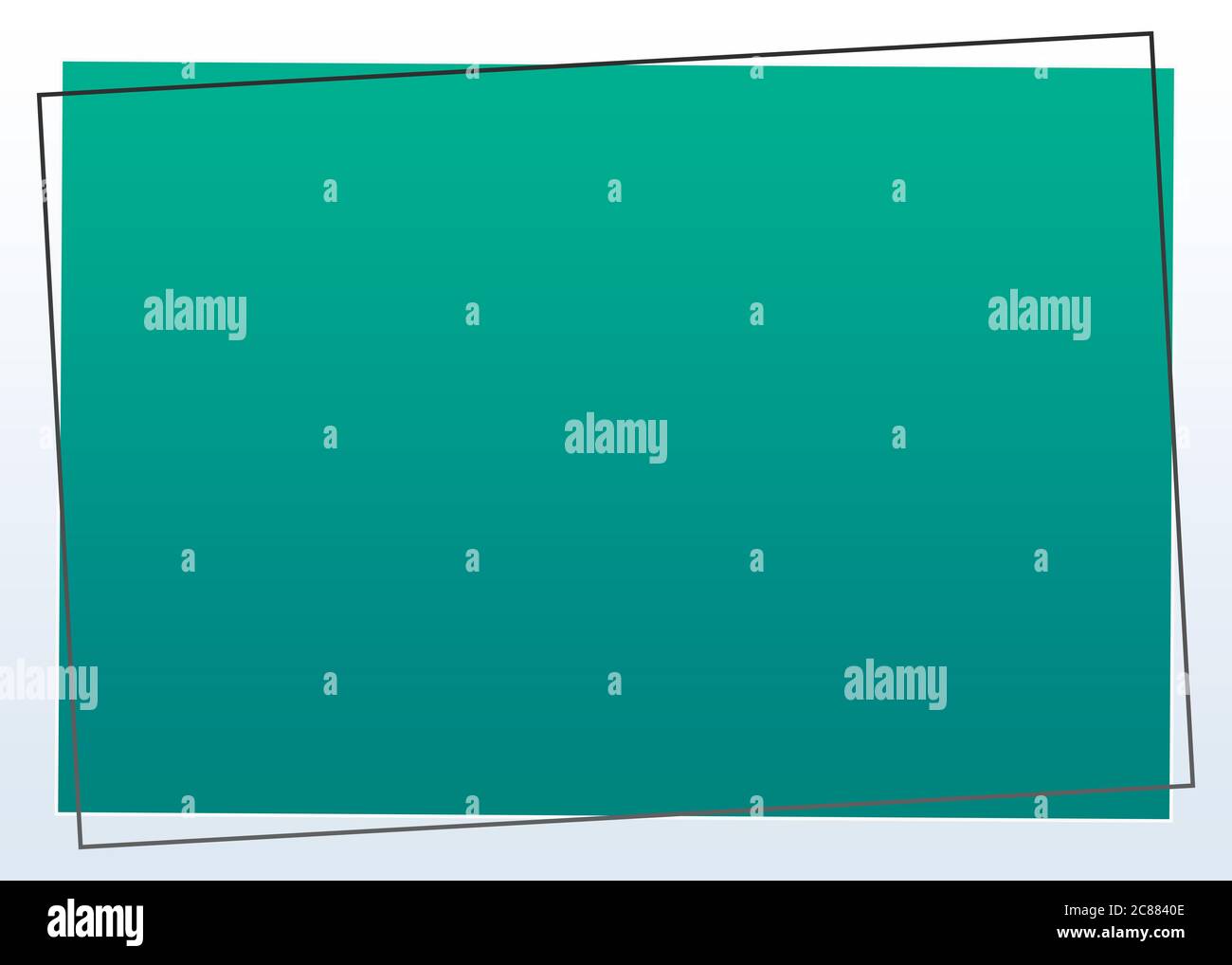 Modern Empty Green Frame On White Background-For Social Media, Poster ...