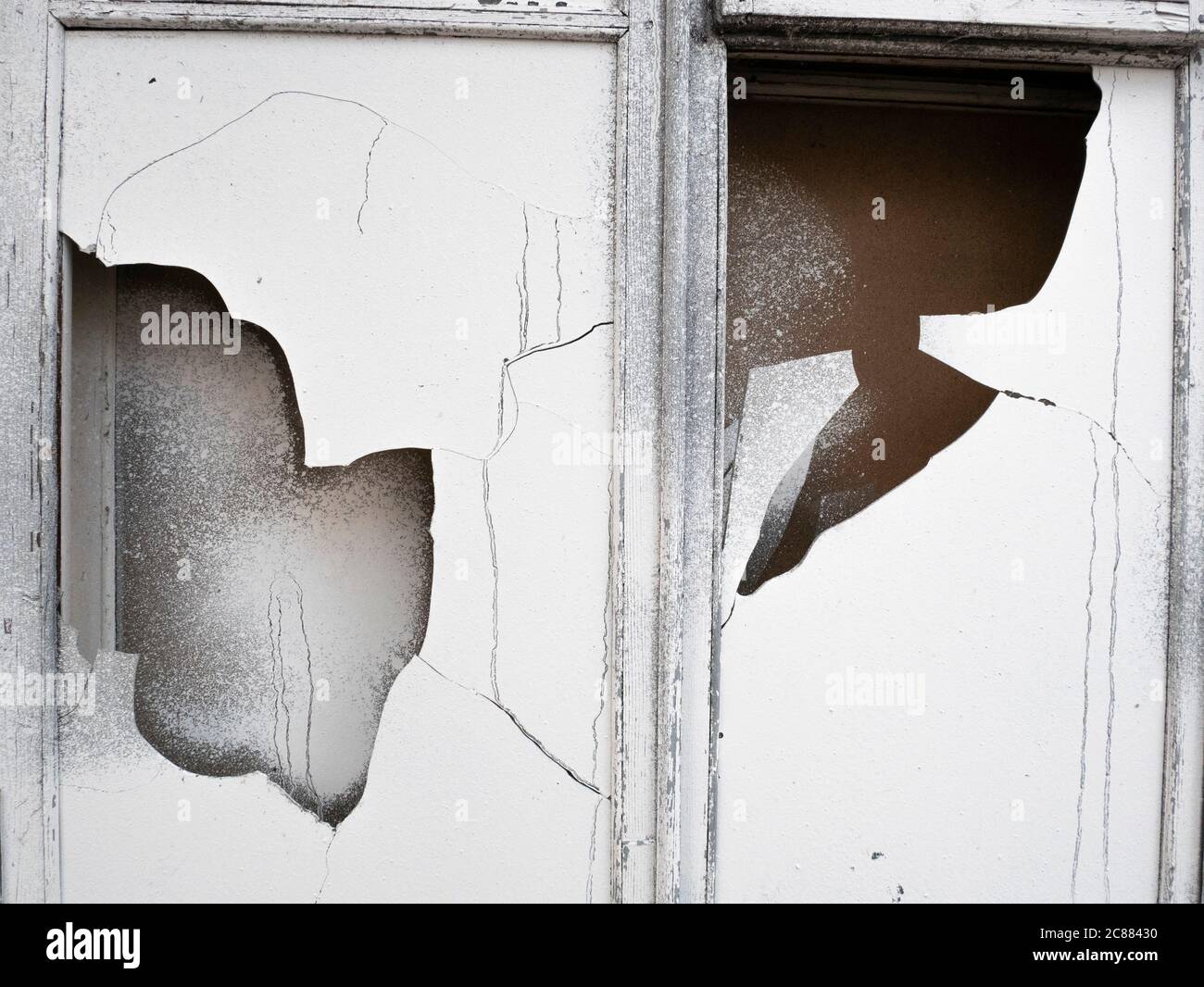 Old broken window Stock Photo - Alamy
