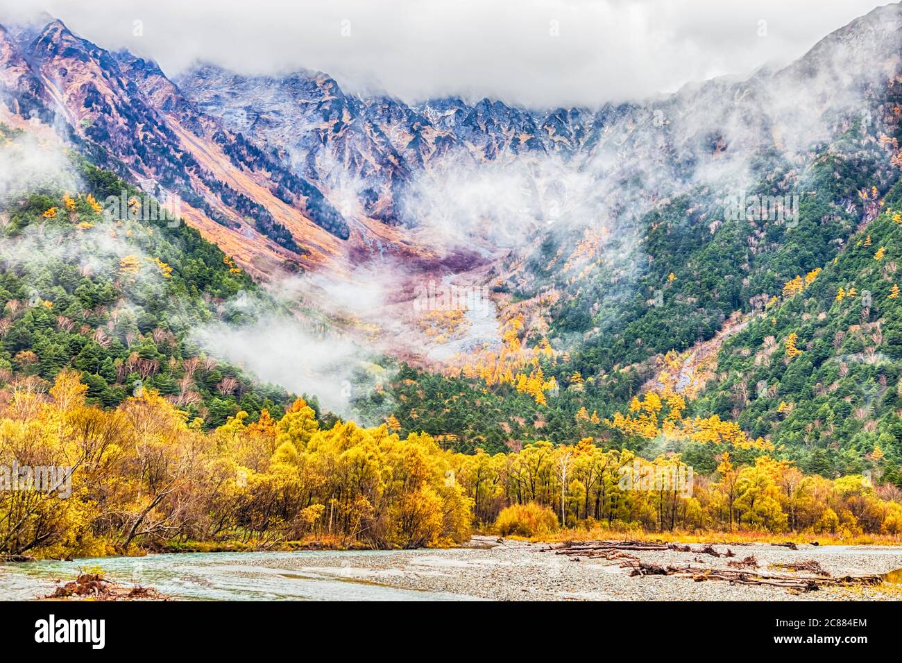 Kamikochi National Park in the Northern Japan Alps of Nagano Prefecture ...