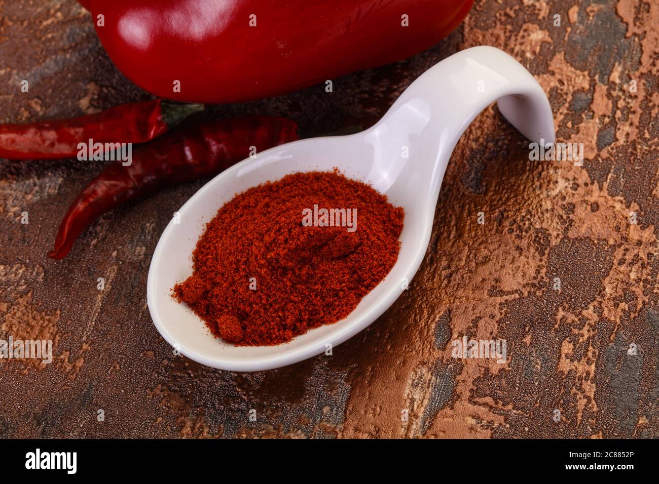 Sweet Paprika powder in the bowl Stock Photo - Alamy