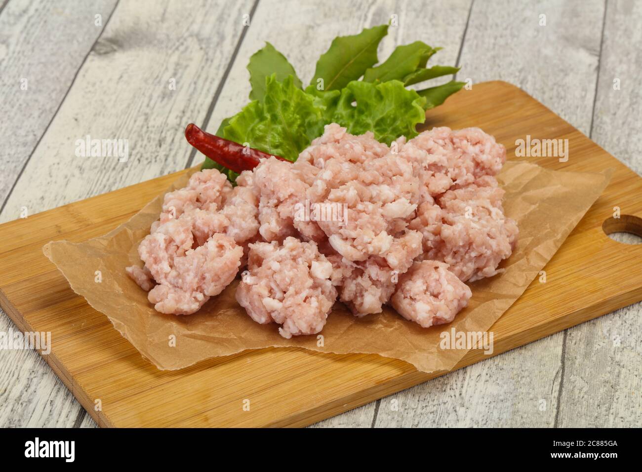 Homemade pork minced meat ready for cooking Stock Photo - Alamy