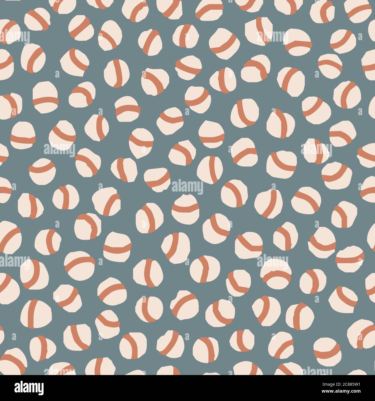 Seamless background gender neutral baby dotted pattern. Simple ...