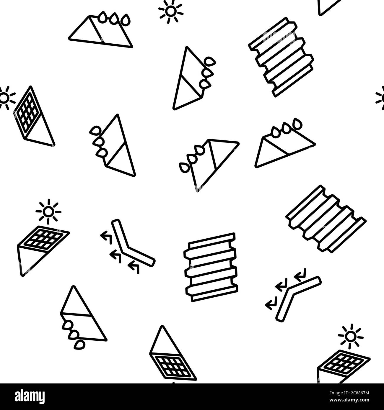 Roof Construction Vector Seamless Pattern Stock Vector Image & Art - Alamy