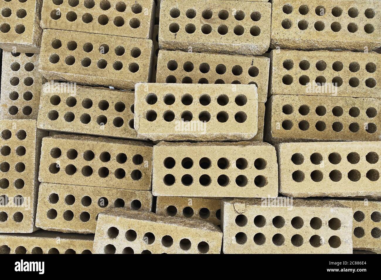Grey cement cinder blocks, industrial brick blocks background for ...