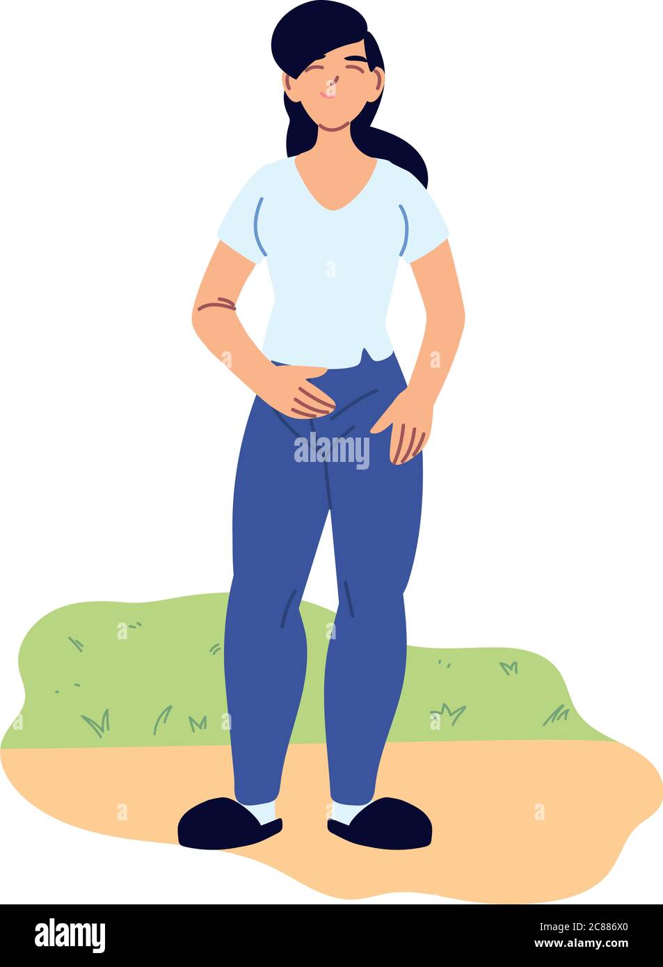 latin woman cartoon design, Girl female person people human and social ...