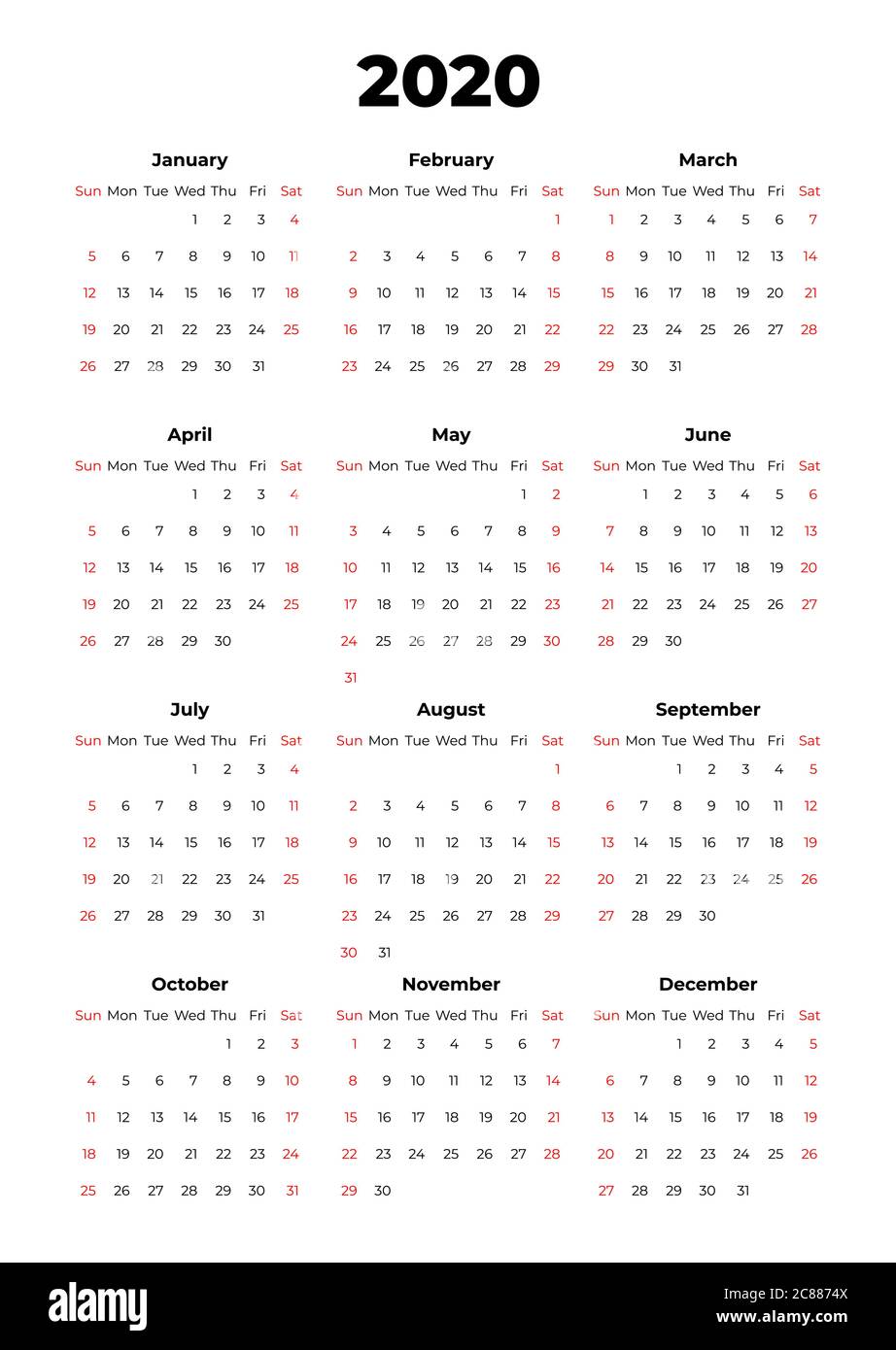 Months and annual planning Cut Out Stock Images & Pictures - Alamy