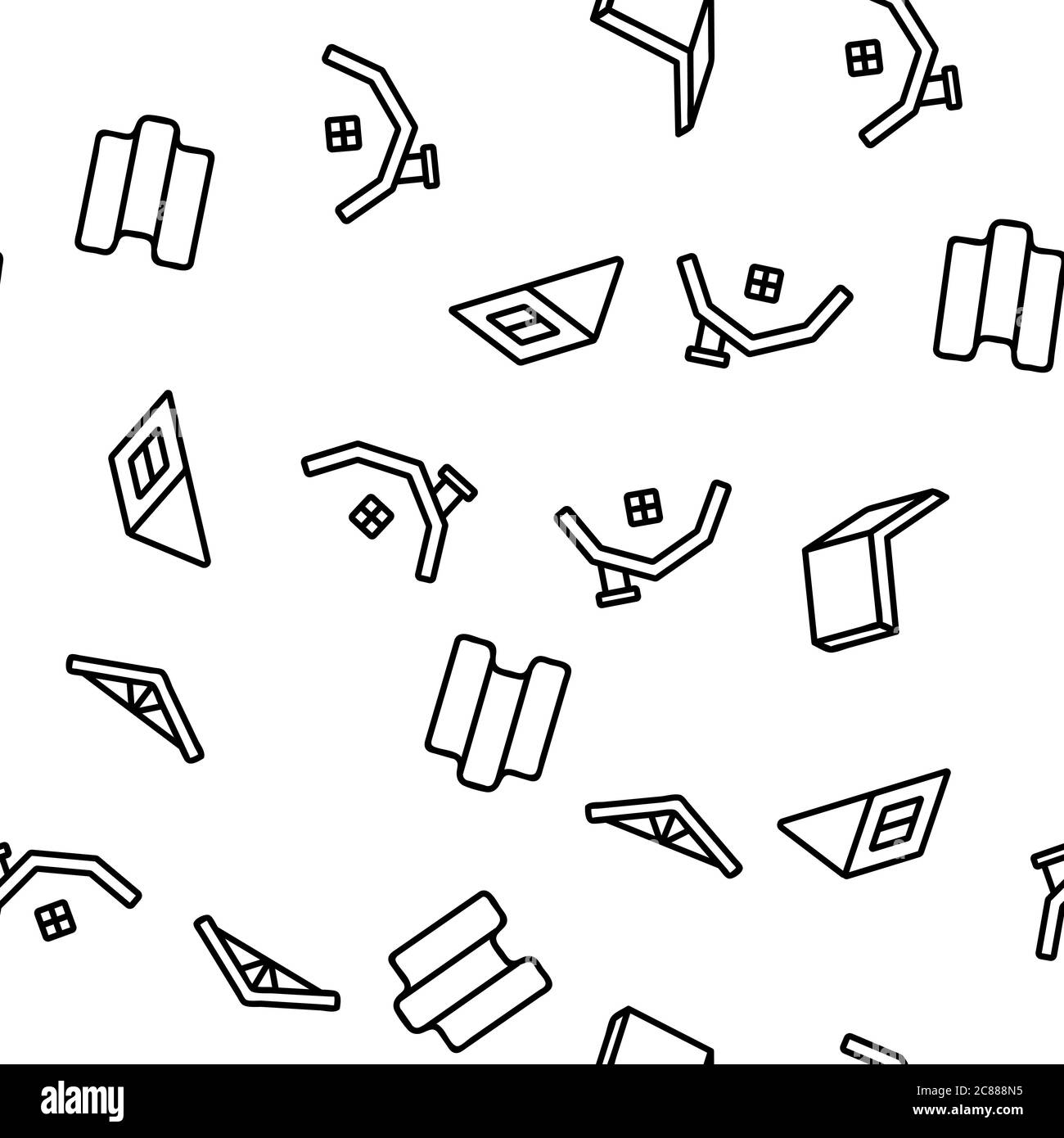 Roof Construction Vector Seamless Pattern Stock Vector Image & Art - Alamy