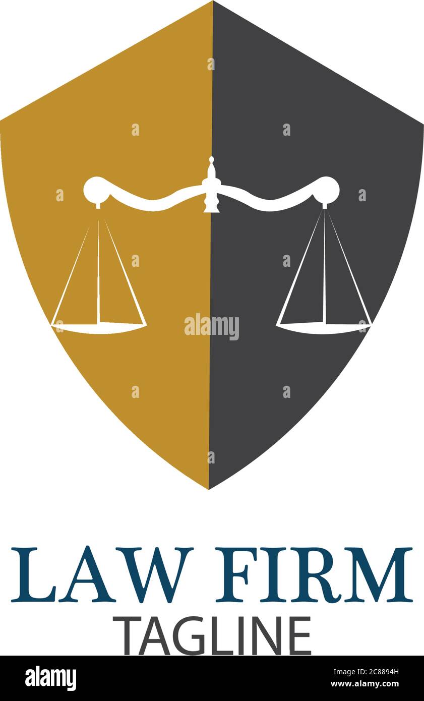 Law Firm logo and icon design template-vector Stock Vector Image & Art ...