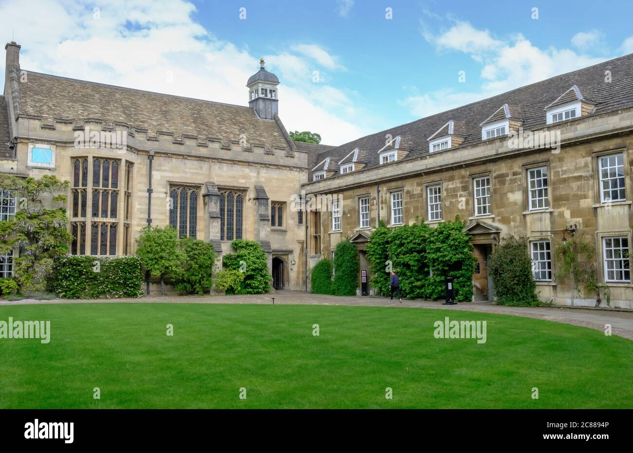 Architectural view of the buildings and grounds of Christ's College ...