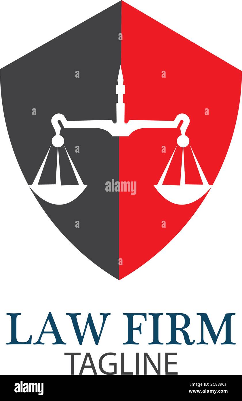 Law Firm logo and icon design template-vector Stock Vector Image & Art ...