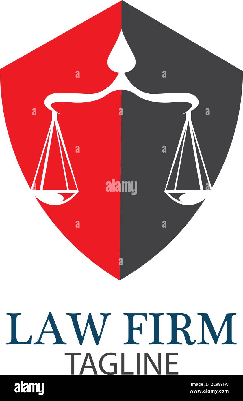 Law Firm logo and icon design template-vector Stock Vector Image & Art ...