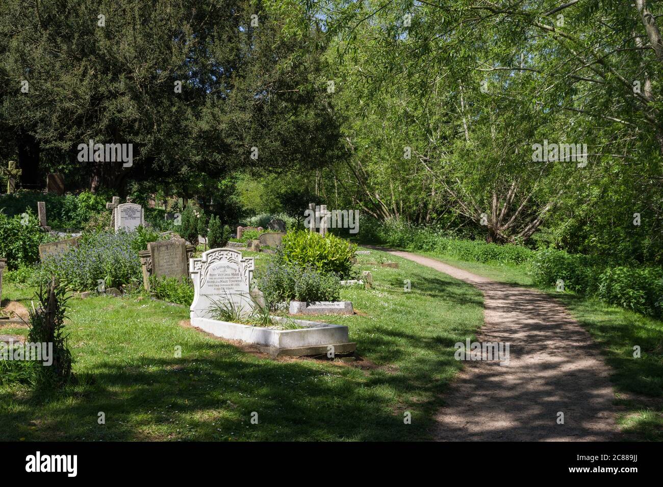 Dappled sunlight on path hi-res stock photography and images - Alamy