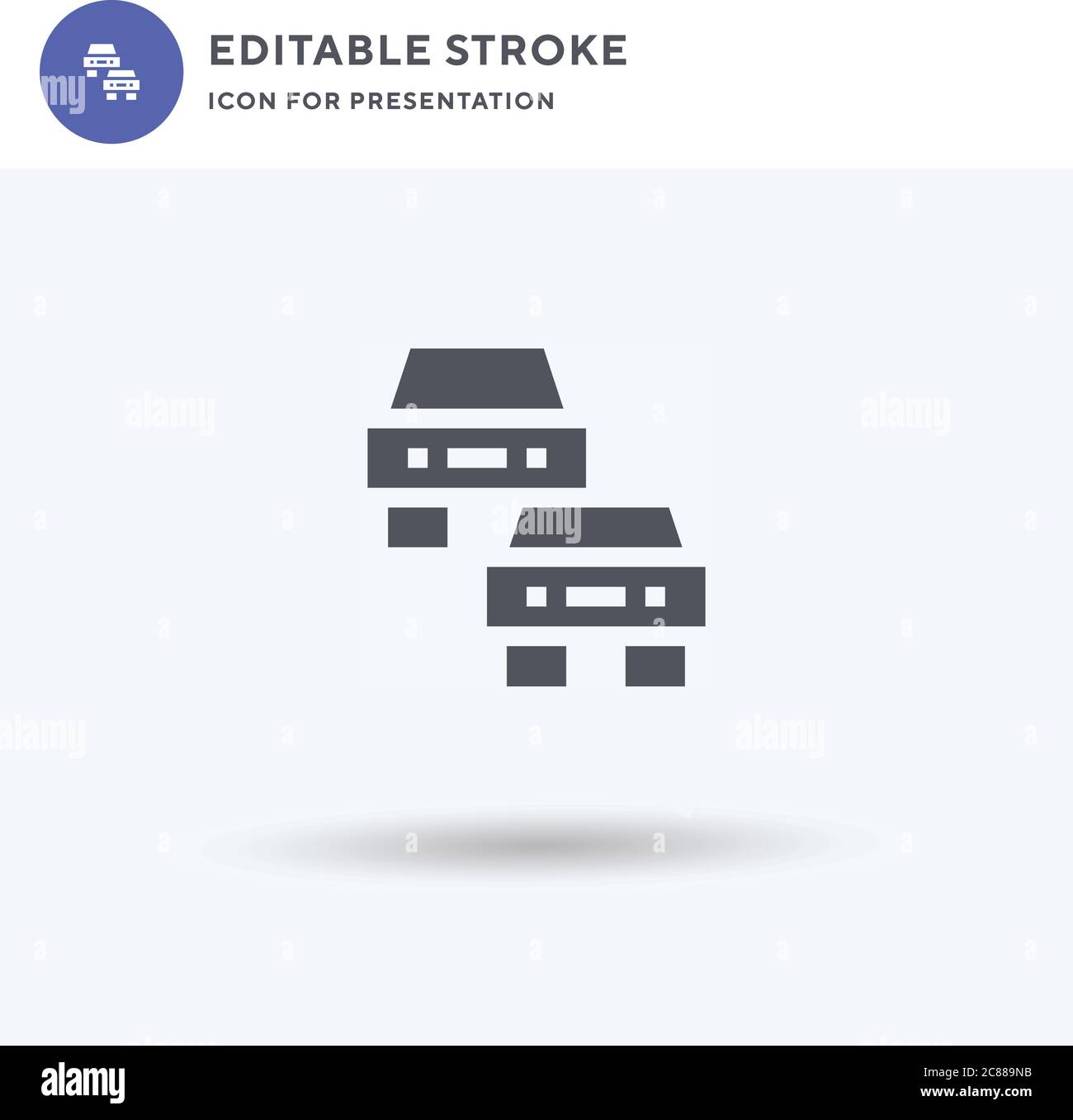 Traffic Jam icon vector, filled flat sign, solid pictogram isolated on ...