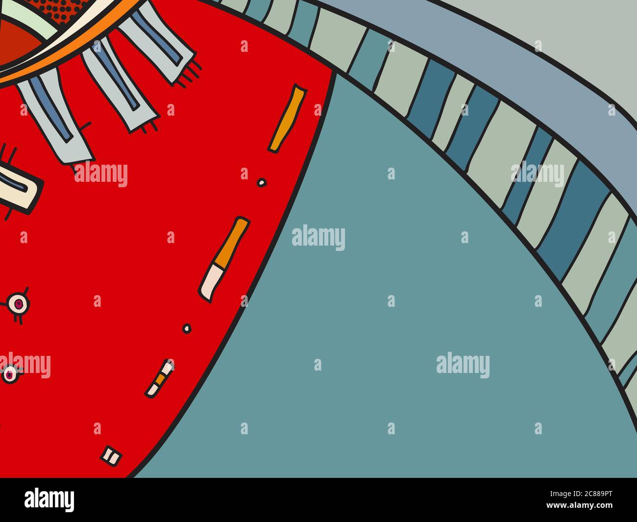 Abstract vector pattern, black and white doodles. Background for poster ...