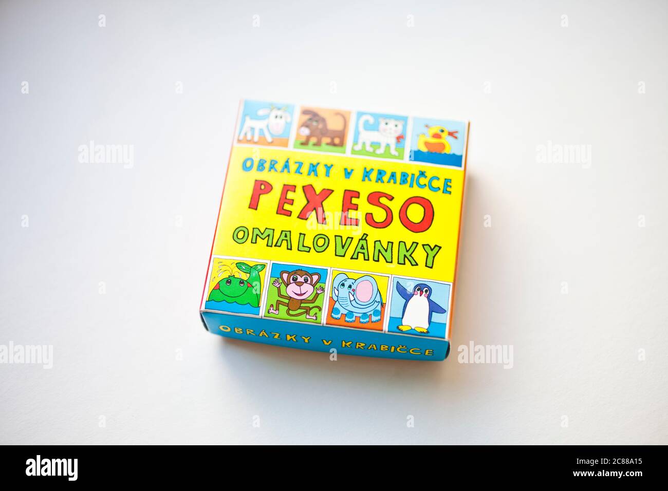 Colored cards for Czech famous desk game, Pexeso (concentration card ...