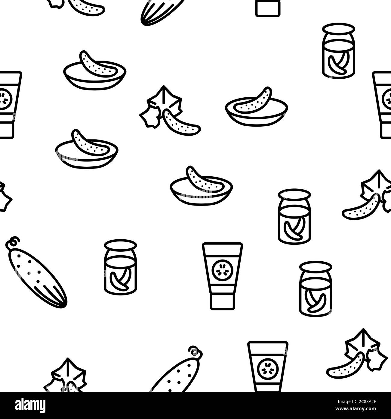 Cucumber illustrations Black and White Stock Photos & Images - Alamy