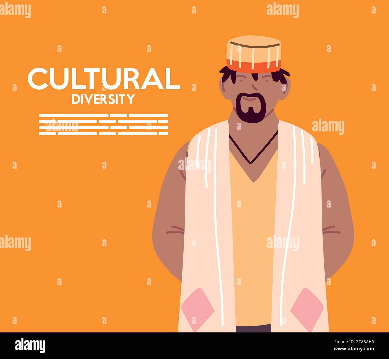 african man cartoon with traditional cloth design, Cultural and ...