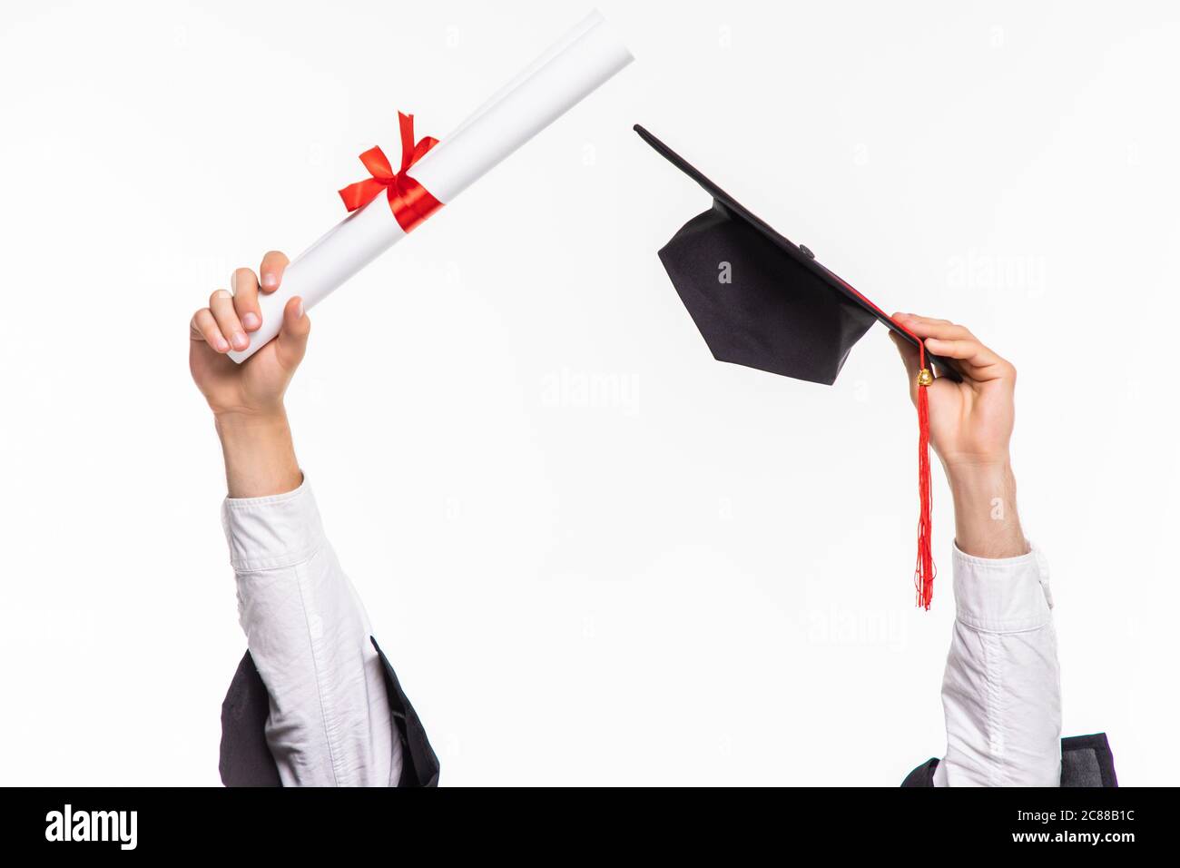 Female hand ribbon in Cut Out Stock Images & Pictures - Alamy
