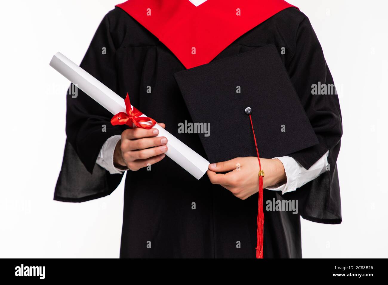 Graduated student in gown hi-res stock photography and images - Alamy