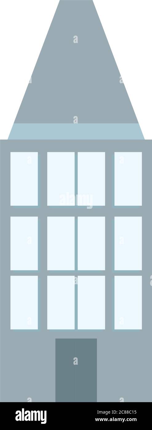 building urban structure facade isolated icon design vector ...