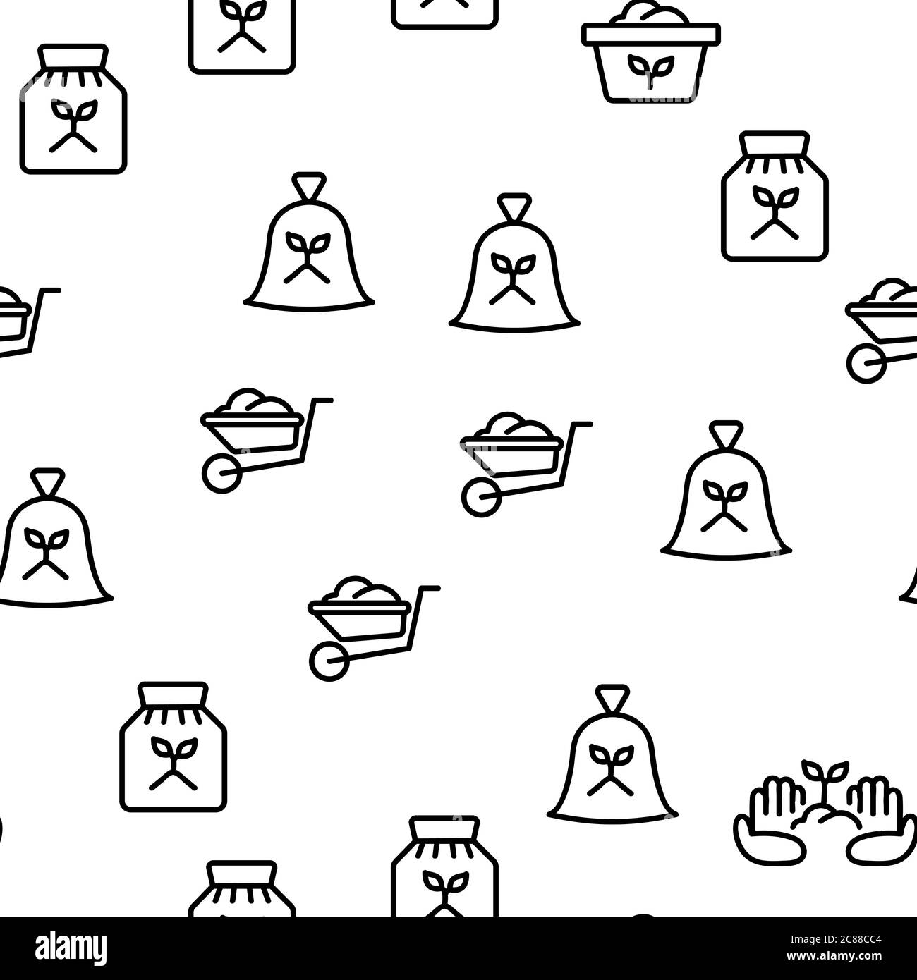 Compost Ground Soil Vector Seamless Pattern Stock Vector Image & Art ...