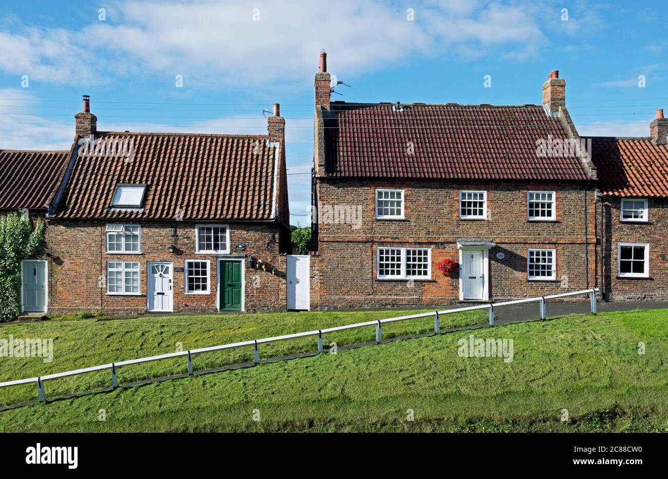 Traditional houses in the village of Stillington, Hambleton, North ...