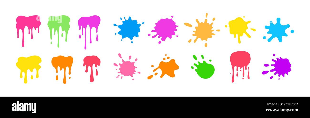 Colorful Ink Splatter Paint