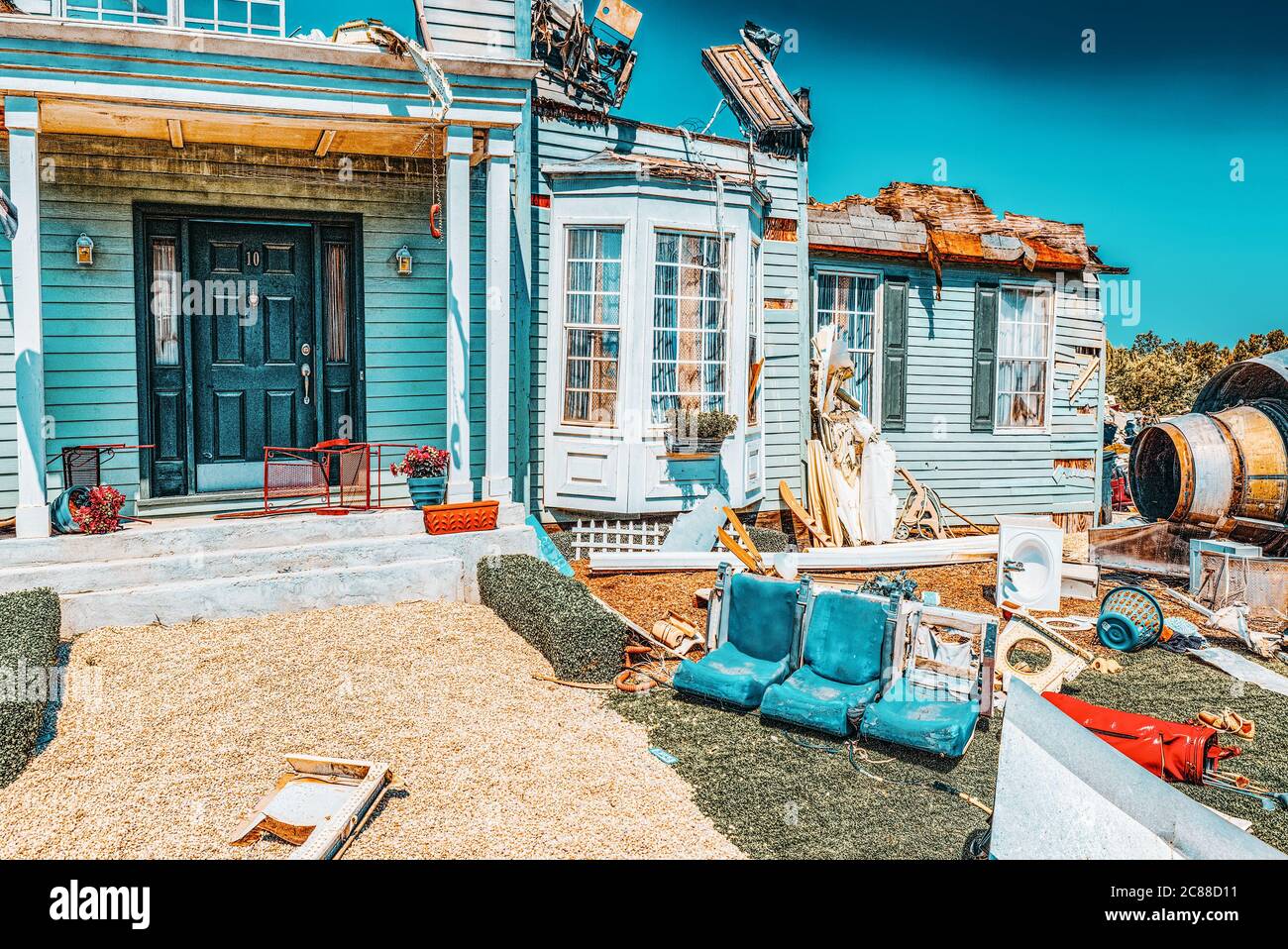 Universal studios los angeles explosion hi-res stock photography and ...