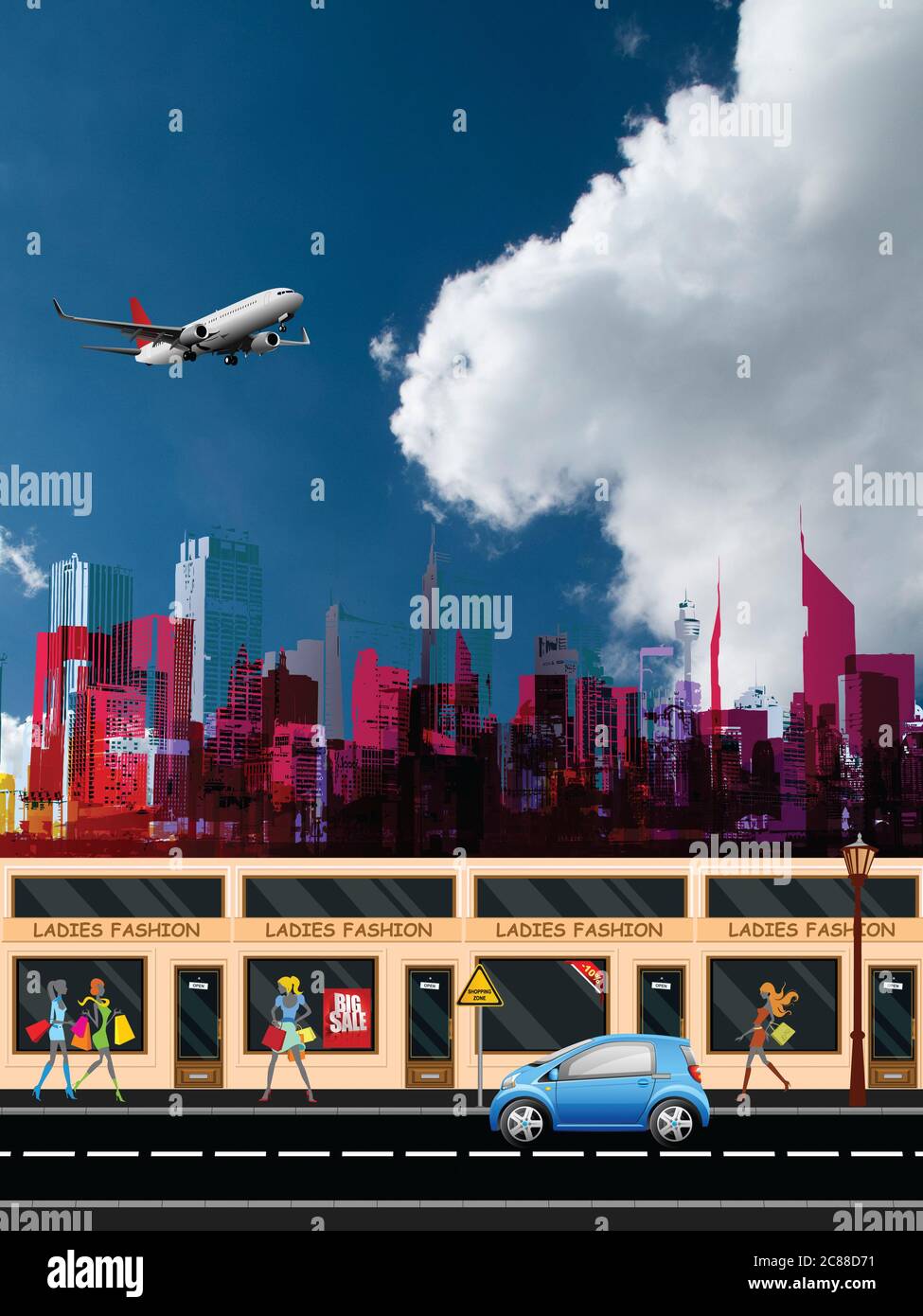 Urbanisation urbanised urbanization urbanized street hi-res stock ...