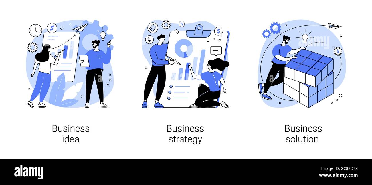 Business plan abstract concept vector illustrations Stock Vector Image ...